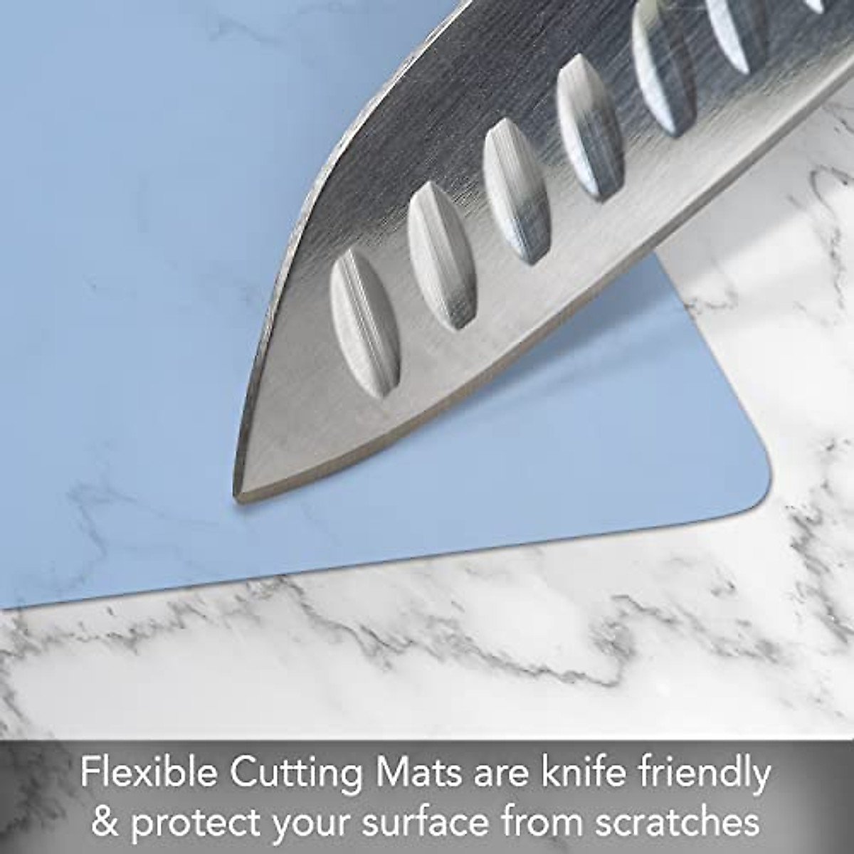 Counter Art Flexible Cutting Mats-Set of 4, Assorted Colors