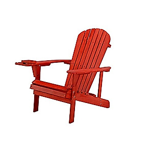 WUnlimited SW2101RDSET2 Set Adirondack Chairs, Red 27.75 x 33 x 33.75