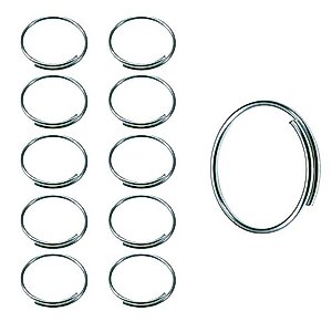 Lucky Line Easy Key Give-A-Way Key Ring, 1" Diameter, 1000 per Pack (7591000), Silver