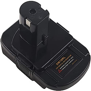 awokee DM18RL Battery Adapter for Dewalt for Milwaukee 20V/18V Li-Ion Battery Convert to for Ryobi 18V P108 ABP1801 Battery with USB Port