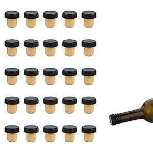 30 Pcs T-Shaped Wine Bottle Corks, T-Shaped Cork Plugs, Reusable Wine Bottle Stopper, Wine Bottle Cork Stopper with Plastic Tops, Sealing Plug Bottle Stopper for Wine Beer Bottle Glass Bottles