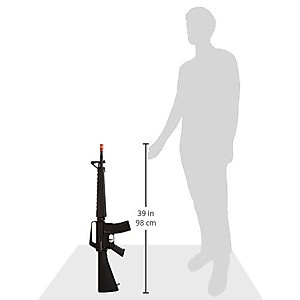 BBTac BT16A2 16A2 Airsoft Gun Rifle 16 Vietnam War WWII Replica Spring Loaded with 1000 6mm BBs Plastic