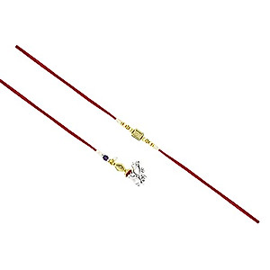 Lumba Rakhi for Brother and Bhabhi Lumba Rakhi for Bhabhi Raksha Bandhan Rakhi Bhaiya Bhabhi Rakhi Lumba set Rakhi for Brother sister (Design6)