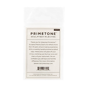 Dunlop Primetone Semi-Round 1.3mm Sculpted Plectra (Grip) - 3 Pack Guitar Picks (514P1.30)