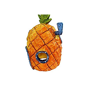 Penn-Plax Spongebob Squarepants Officially Licensed Aquarium Ornament – Spongebob’s Pineapple House – Large