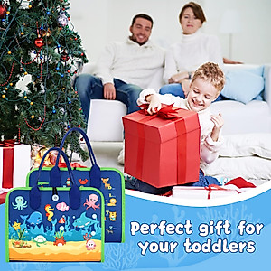 khlerox Busy Board Montessori Toy for Toddlers, Educational Learning Activity Sensory Board, Developing Sensory Toy for Fine Motor Skills, Travel Toy for Plane Car, Gift for Boys Girls