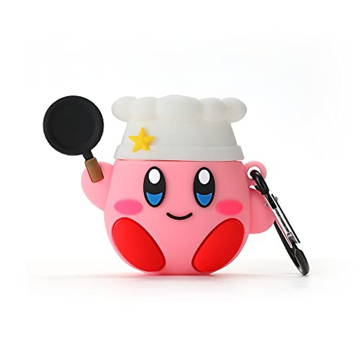 【2 Pack】 Aerymli 3D Kirby Case for Airpods 2nd/1st,3D Cute Cartoon Anime Airpod 2 Case,3D Kawaii Unique Kirby Shape Kids Teens Girls Women Soft Silicone Case for Airpods 2nd/Airpods 1st Case