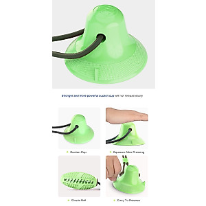 Happy Petz Dog Toy for Aggressive Chewers - Puppy Teething Toys with Suction Cup, Dog Puzzle Treat Food Interactive Ball, Teeth Cleaning Toy Accessories for Small Large Dogs