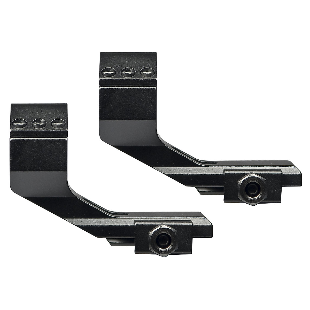 Barska AW11677 Pair of Cantilever Mount with Integrated 30mm Ring and 1" Insert , Black