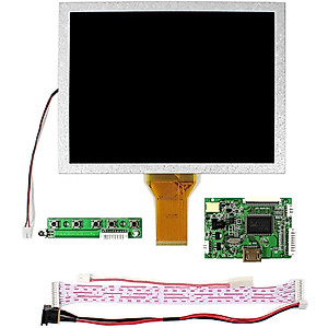 VSDISPLAY 8 inch EJ080NA-05A LCD Screen 8" 800x600 Display Monitor Work with HD-MI LCD Controller Driver Board