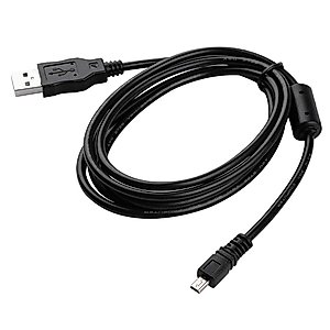 PDEEY UC-E6 USB Cable, Charger Replacement for Nikon Coolpix L830 S3300, Fujifilm Camera, (Mini 8P, 3.3 FT)