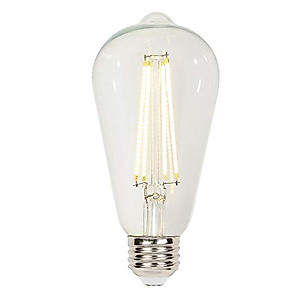 Westinghouse 4518320 6.5 Watt (60 Watt Equivalent) ST20 Dimmable Clear Filament LED Light Bulb, Medium Base, 6-Pack