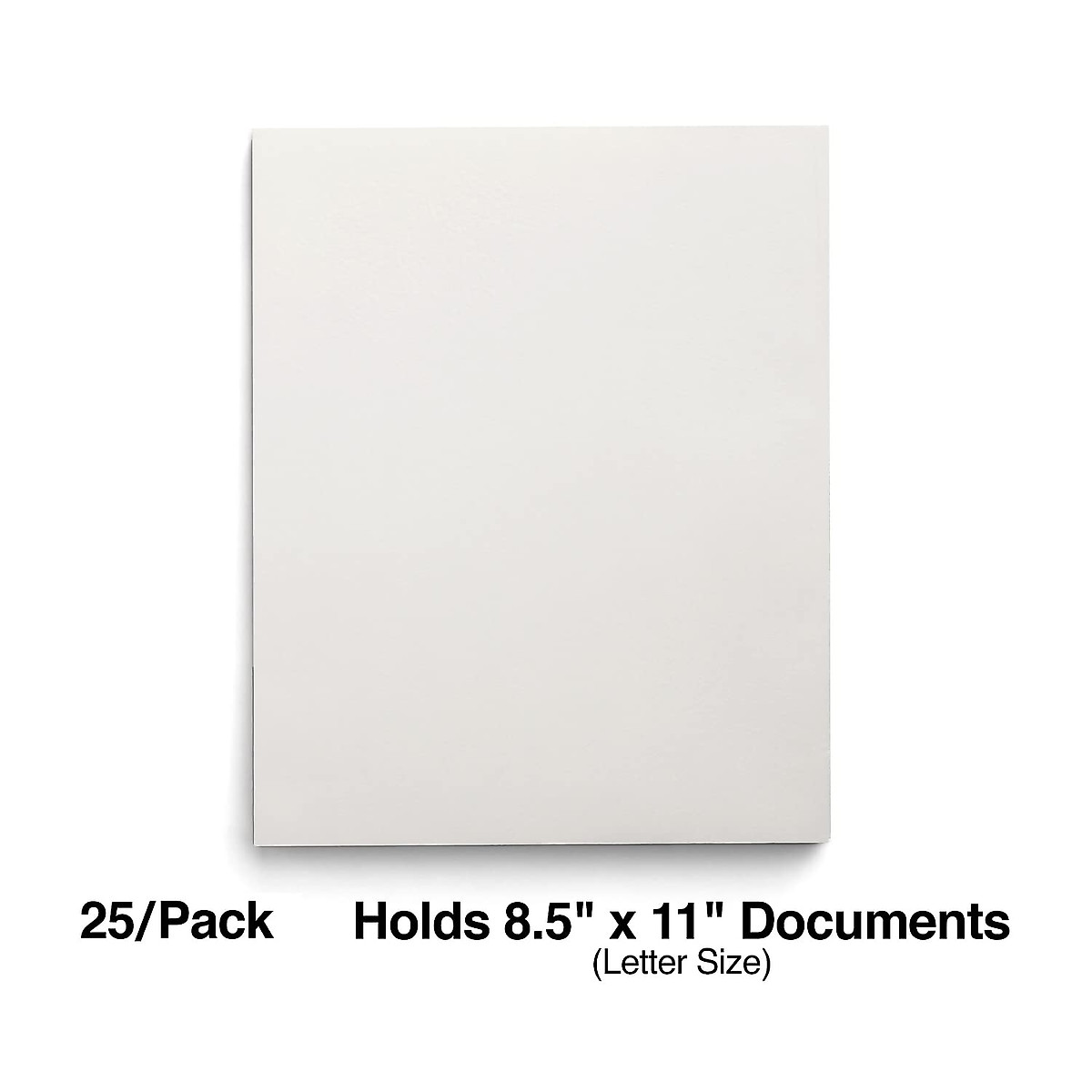 Staples 578542 School Grade 2 Pocket Folder White 25/Box (50760/27537-CC)