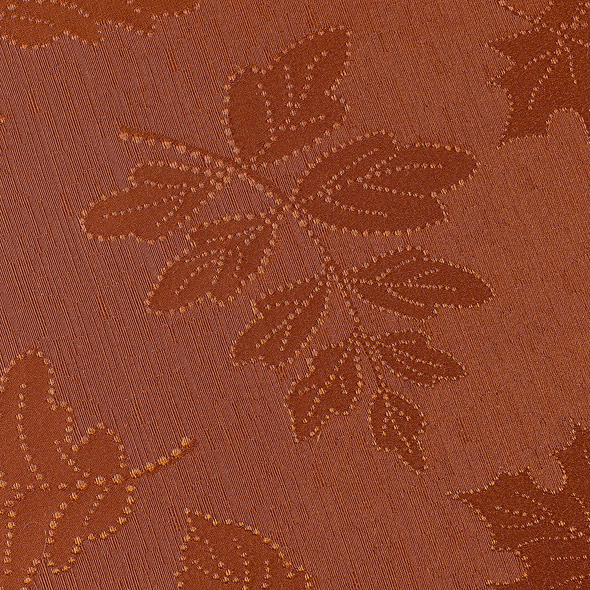 Benson Mills Harvest Legacy Damask Fabric Table Cloth Fall, Harvest, and Thanksgiving Tablecloth (Rust/Burnt Orange, 60" x 84" Rectangular)