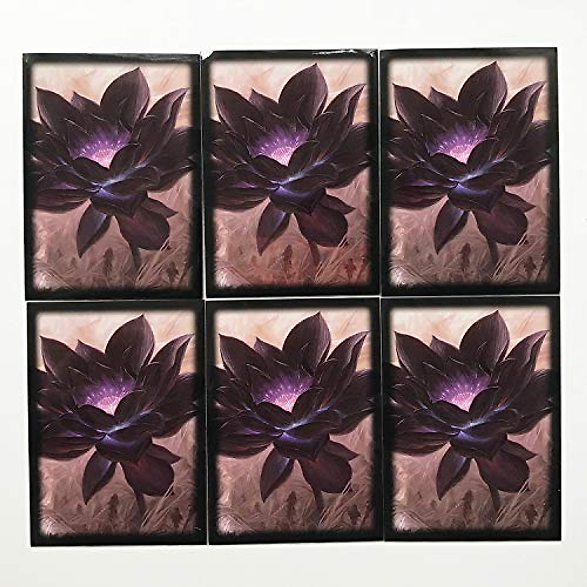 120 PCS/LOT Black Lotus Game Sleeves Cards Sleeve Card Cover for Trading Cards TCG Board Games Protective Sleeves 66x91mm