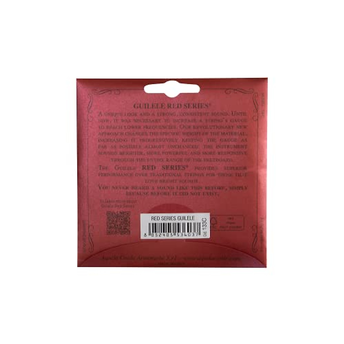 Aquila Reds aecGDA 133c Guitar Set A-Tuning Natural