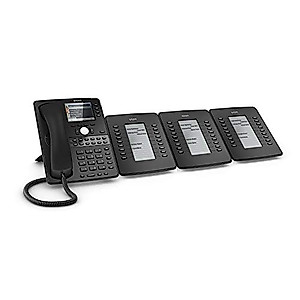 Snom SNO-D745 Sip Desk Phone with High-Resolution Display VoIP Phone and Device, Black