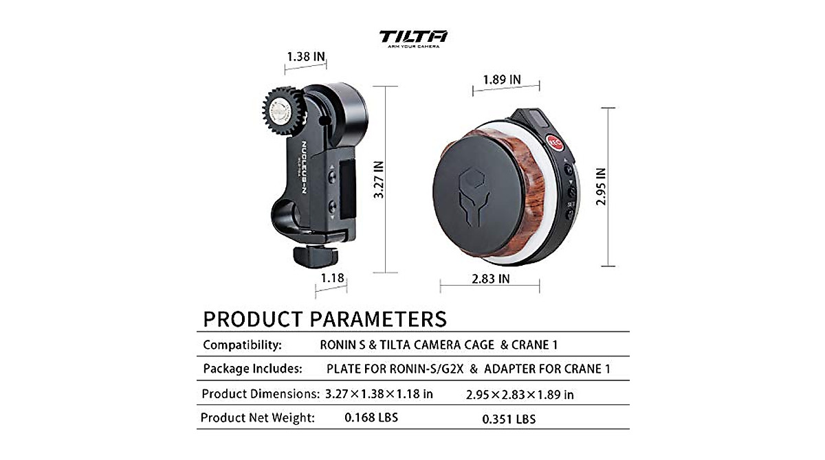 Tiltamax Nucleus-Nano Wireless Lens Control for Gimbals | Precise Focus ...