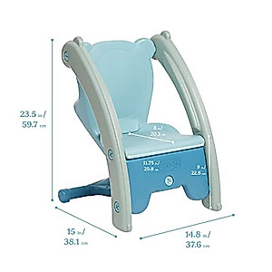 ECR4Kids Sit-N-Rock, Rocking Horse, Seafoam