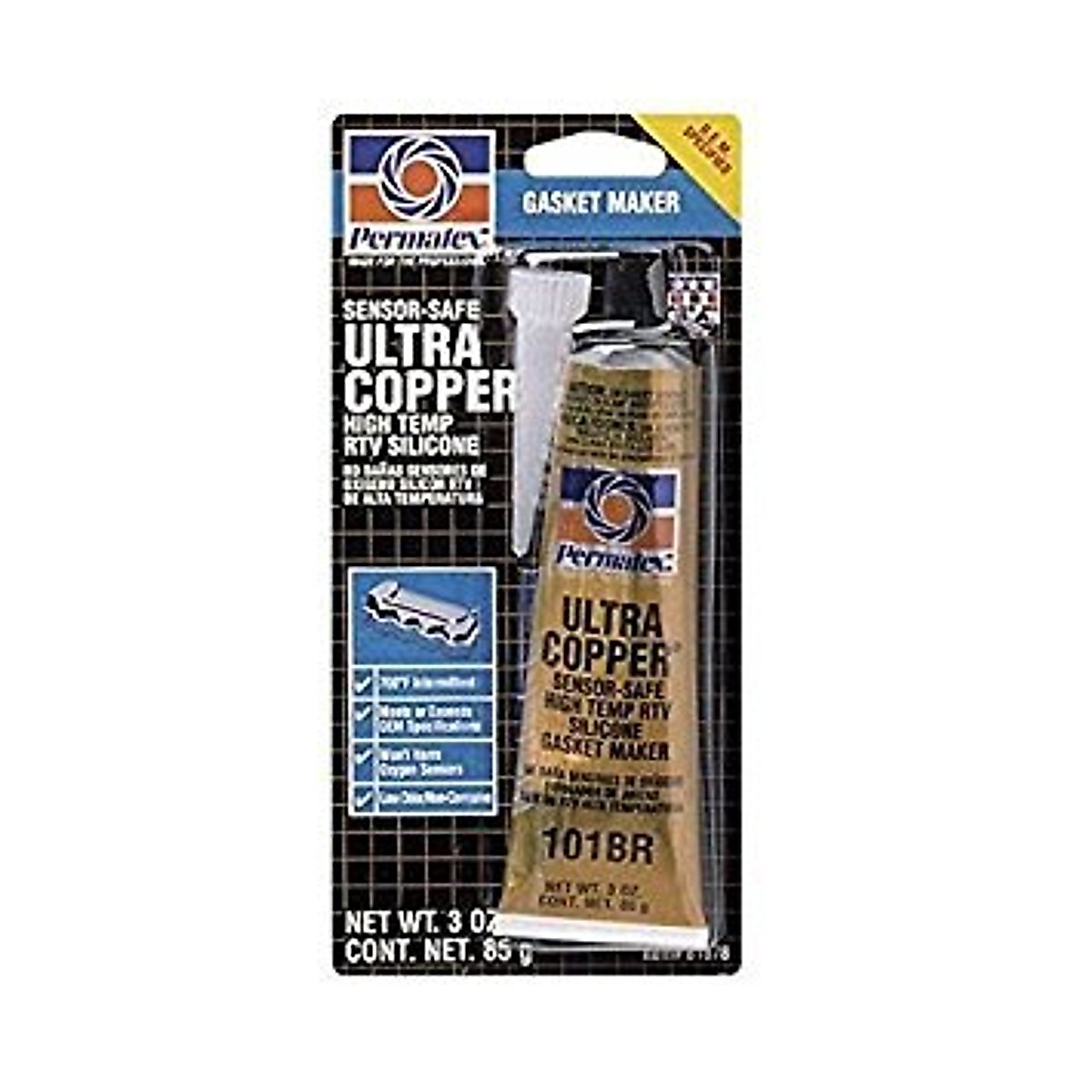 Permatex 81878 3 Oz Ultra Copper RTV Silicone Gasket Maker