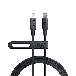 Anker USB-C to Lightning Cable, 541 Cable (Phantom Black, 6ft), MFi Certified, Bio-Based Fast Charging Cable for iPhone 14 14pro 14pro Max 13 13 Pro 12 11 X XS XR 8 Plus (Charger Not Included)