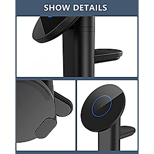 3 in 1 Magnetic Wireless Charger, Aluminum Alloy 15W Fast Wireless Charging Station for iPhone 13/12,Pro,Pro Max,Mini, MagSafe Charger Stand Dock for Apple AirPods 3/2/Pro, Apple Watch 7/SE/6/5/4/3/2