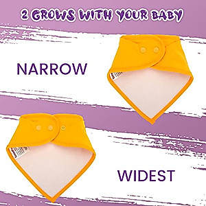 Baby Bandana Drool Bibs -8 Pack Baby Drool Bibs 100% Cotton for Unisex Boys Girls,8 Colors Baby Bibs Set Super Absorbent Organic Cotton Bibs for Teething and Drooling