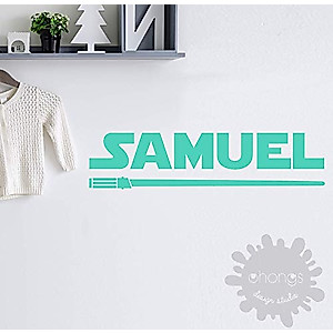 Starwars style custom name/Wall sticker/Personalized Wall Decal/Baby Name Decal/kids name sticker/Jedi/boys room/kidsroom gift