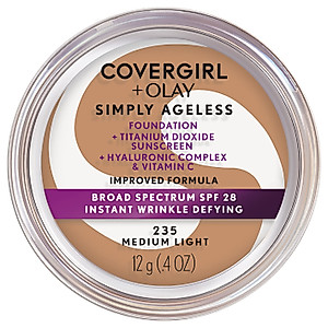 COVERGIRL & Olay Simply Ageless Instant Wrinkle-Defying Foundation, Medium Light