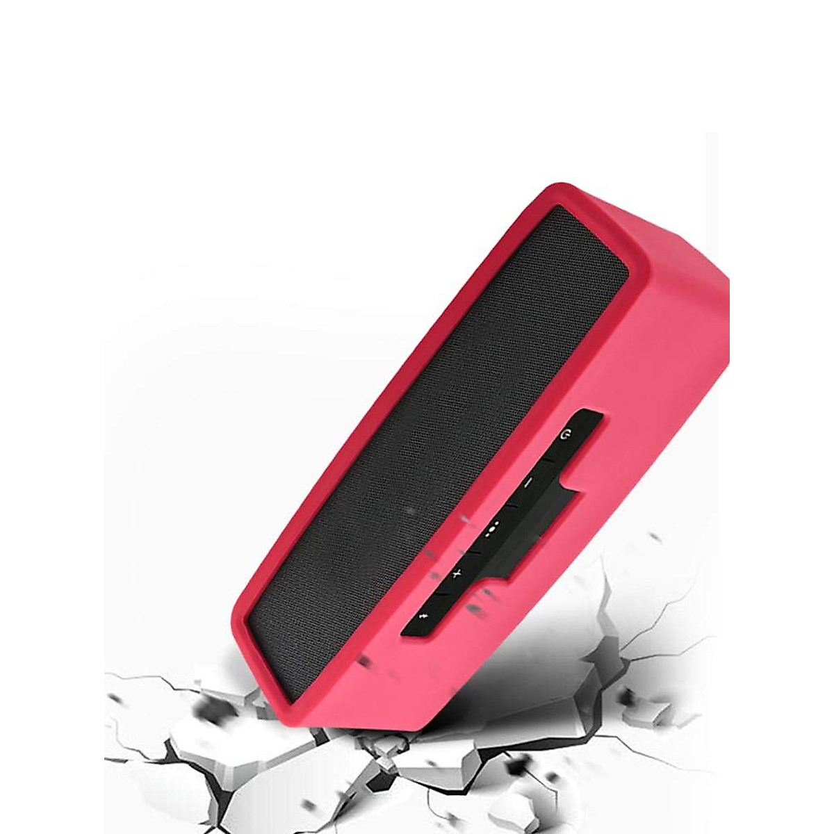 Lorchwise Protective Cover - Portable Shockproof Anti-Fall Silicone Case - for Bose Mini 1/2 Bluetooth Audio (Black, red, White)