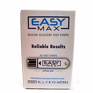 EasyMax N Blood Glucose Test Strips, 50ct.