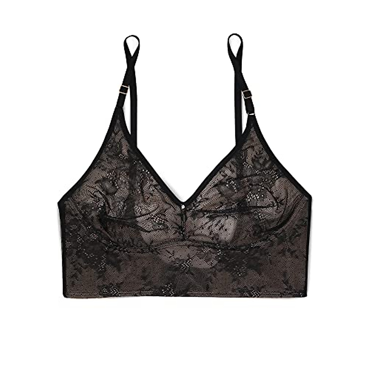 Smart & Sexy womens Sa1451 Bra, Black Hue (Smooth Lace), Large US