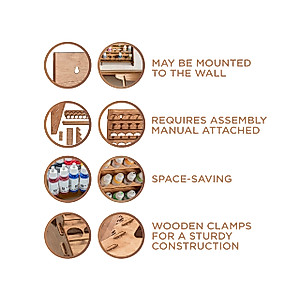 1 x Modular 74 holes + 1 x Wall Vallejo 72 holes Paint Rack Organizer