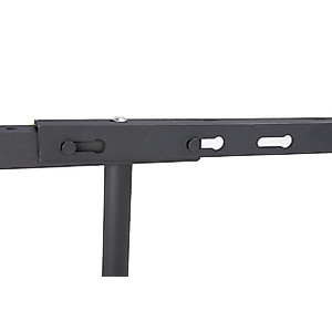 King's Brand 7-Leg Heavy Duty Adjustable Metal Queen Size Bed Frame with Center Support Rug Rollers and Locking Wheel