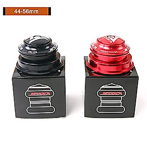 JESSICA 34/44/44-55/44-56mm 1-1/8 Threadless Double Sealed MTB Bearings Lightweight Headset, fit Mountain Bike Road Bicycle Straight Tapered Tube Frame Fork Star Nut Top Cap