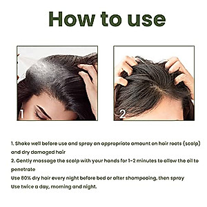 DUBUSH Follicle Reverse Serum,Grapefruit Essential Oil Hair Growth Spray,Anti-Falling Conditioning Hair Oil,Scalp Nourishing Anti Hair Loss,Hair Grow Thicker and Longer