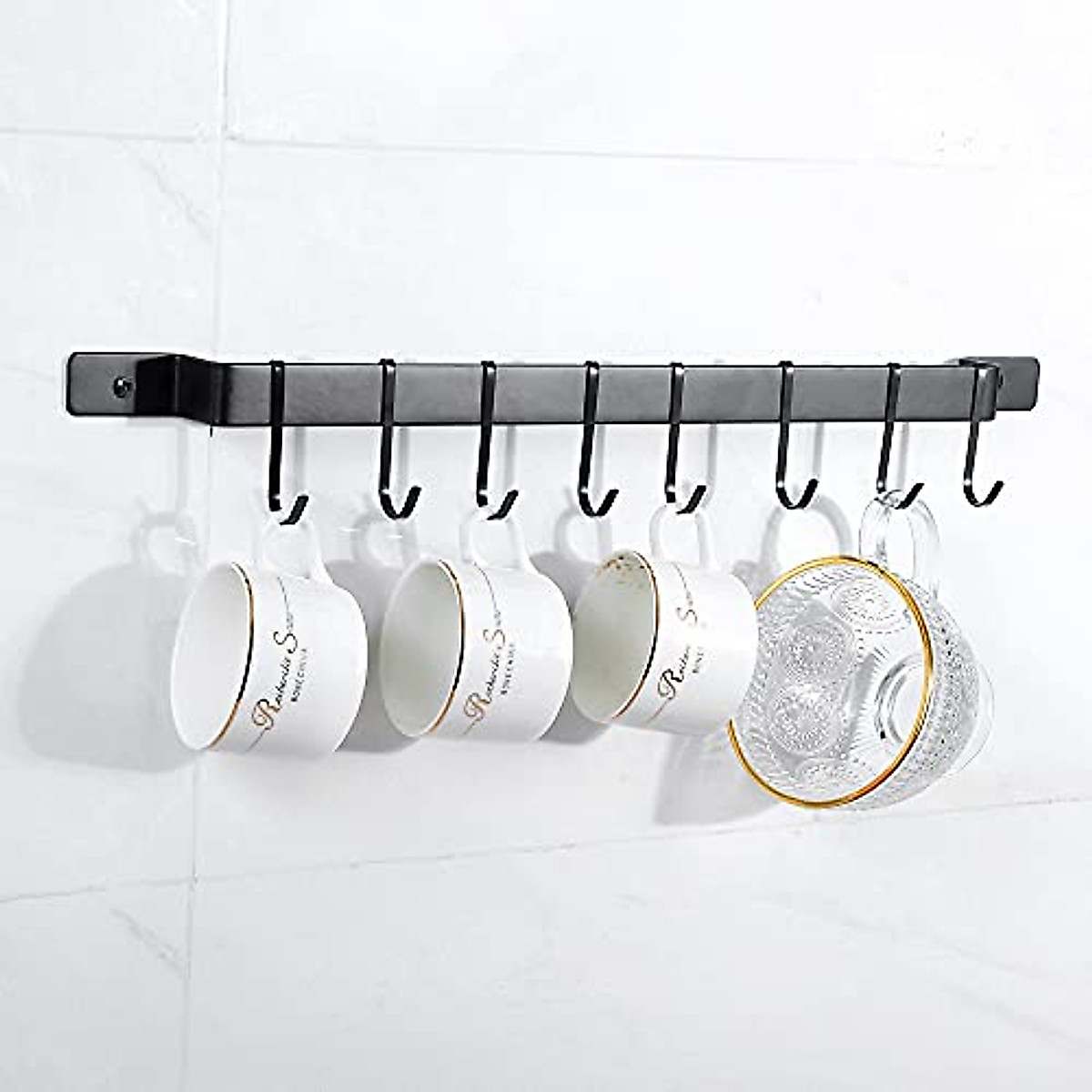 Kitchen Utensil Holder S Hook, Heavy Duty Metal Flat S Hooks for Hanging Pans & Pots (10 PCS)