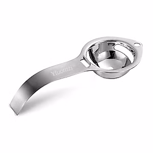Egg Separator Egg Yolk White Filter Food Grade Egg Divider Stainless Steel Egg Sieve Kitchen Gadget Cooking/Baker Tool Egg Extractor