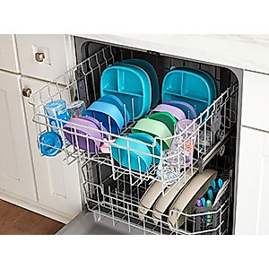 NUK Stacking Bowl and Lid, Assorted Colors, 3 Pack, 4+ Months