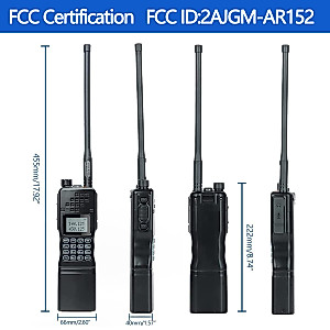 Baofeng AR-152 Military Grade 10W Long Range Walkie Talkies Ham Radio for Adults,Two Way Radio with More Rechargeable Battery and 18.89’’ Tactical Antenna Full Baofeng Accessories
