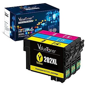 Valuetoner Remanufactured Ink Cartridges Replacement for Epson 202XL 202 XL to use with Workforce WF-2860 Expression Home XP-5100 (1 Cyan, 1 Magenta, 1 Yellow)