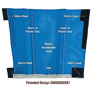 Shoofly Horse Leggins, Patented Loose Fitting Boots, Reduce Stomping, Stress & Fatigue, Breathable Plastic Mesh (Pink/Mini)