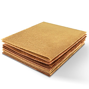 Telooco 9Pcs Brown Wool Felt Sheets 11.8x7.9In Tan Felt Sheets 1mm Felt Fabric Wool Felt Sheets DIY Patchwork Rug Arts and Crafts Fabric(3 Colors)