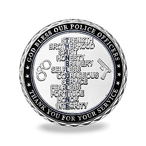 US Thin Blue Line Police Officers Spartan Warriors Challenge Coin Law Enforcement Souvenir Decoration Gift