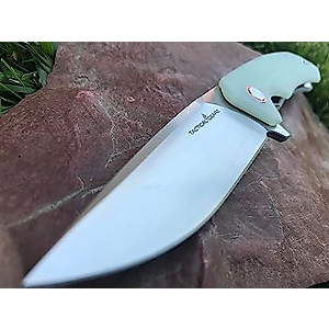 TACTICAL GEARZ Pocket Knife for EDC! G10 Handle! Razor Sharp D2 Steel Blade! Includes Sheath (Naos Ice)