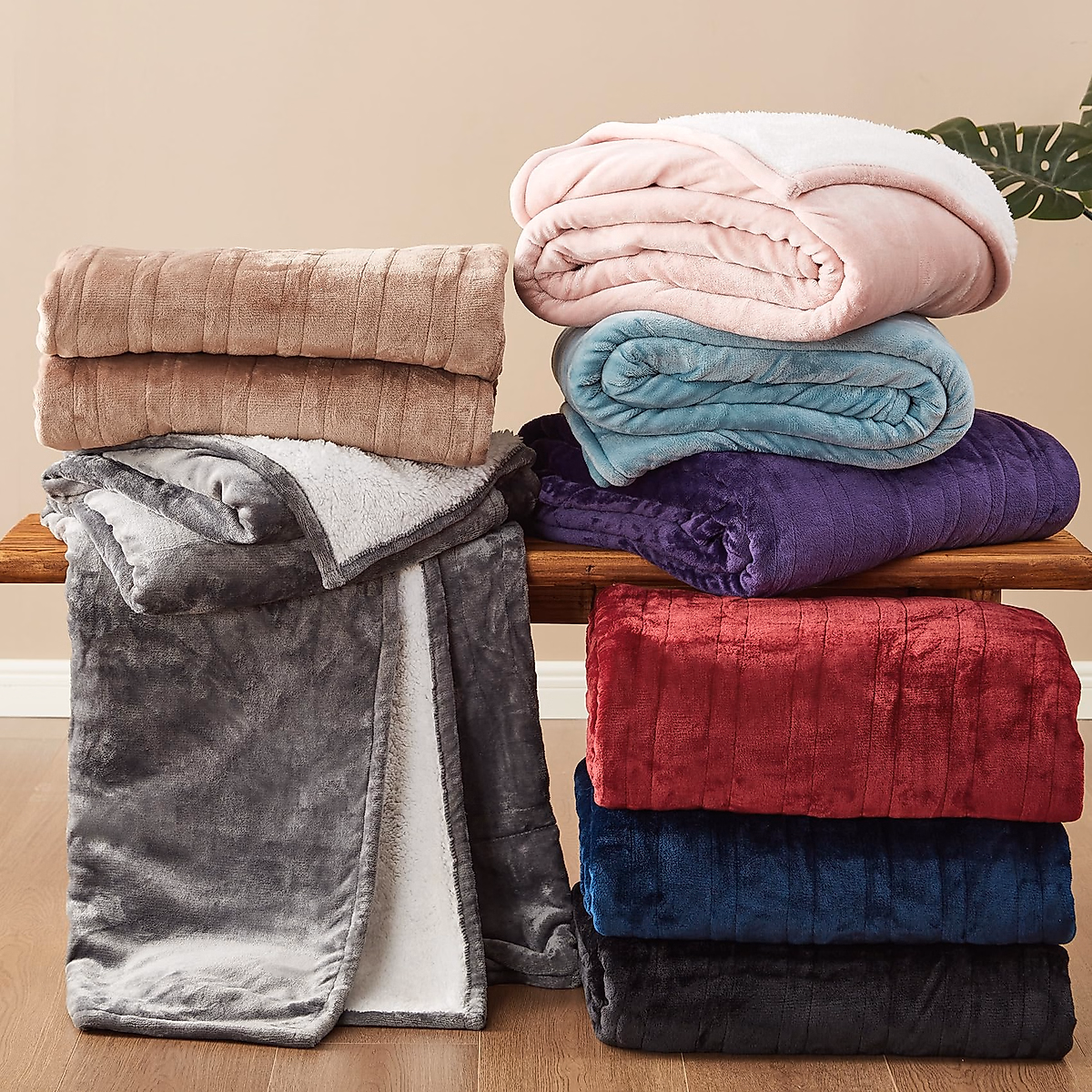 EHEYCIGA Heated Blanket Electric Blanket Queen Size - Heating Blanket with 5 Heating Levels & 10 Hours Auto Off, Soft Cozy Sherpa Washable Dual Control Blanket with Fast Heating, 84 x 90 Inches