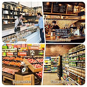 30 Pack Paper Bread Bags for Homemade Bread Sourdough Bread Bags Large Bread Storage Bags with Window and Label Seal Sticker for Bakery Loaf Cookie(13.7x8.2x3.5 inch)