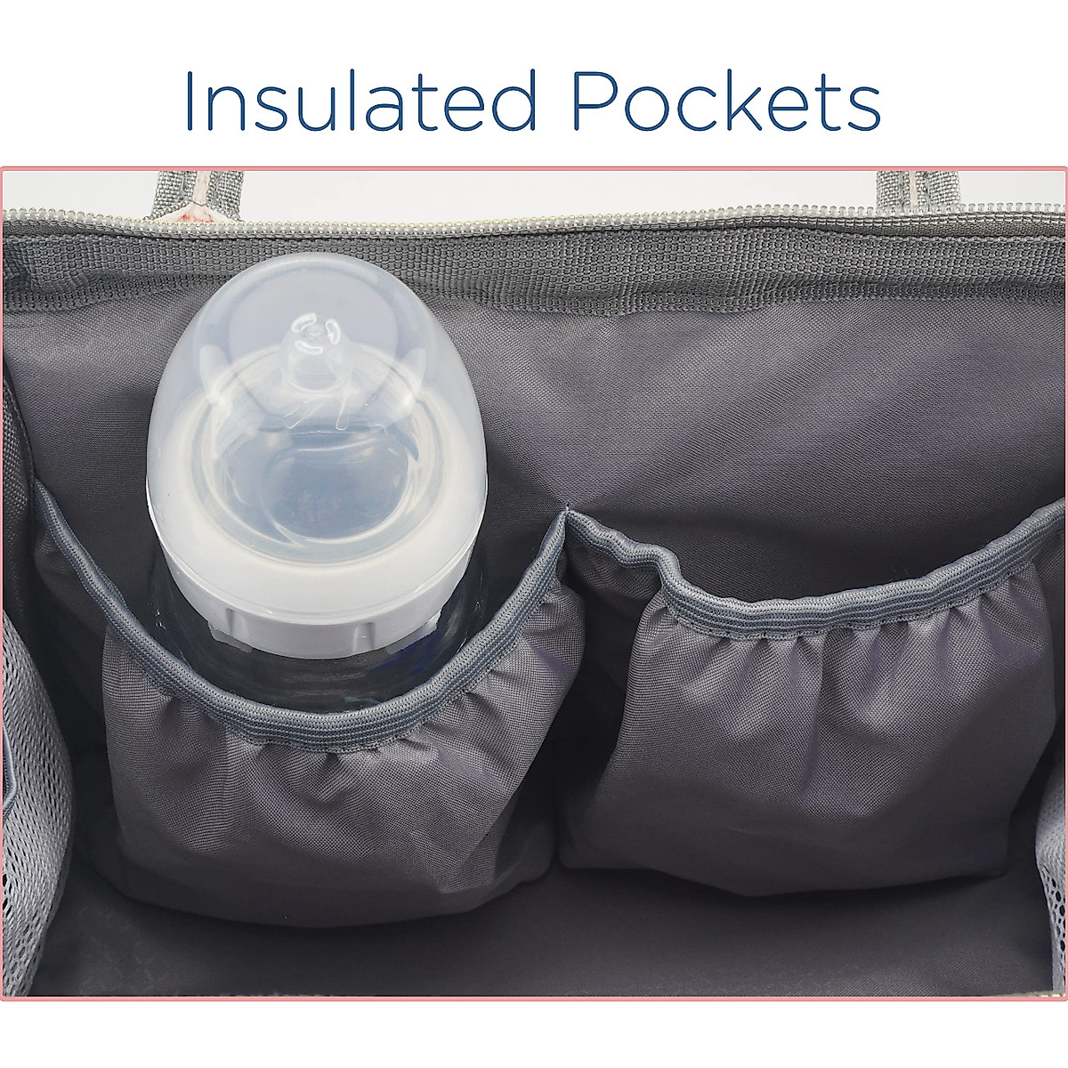 Nolla Breast Pump and Diaper Bag (Black)