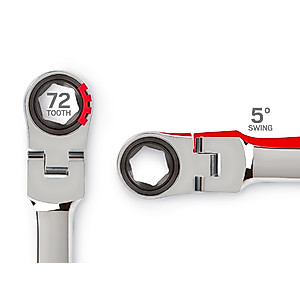 TEKTON 3/8 Inch Flex Ratcheting Combination Wrench | WRN57008