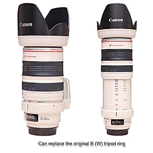 Tripod Mount Ring, iShoot 78mm Lens Collar Support for Canon EF 70-200mm f/2.8L is/II/III USM, 100-400mm f/4.5-5.6L is USM and 300mm f/4L is USM Lens, Built-in Arca-Swiss Type Quick Release Plate